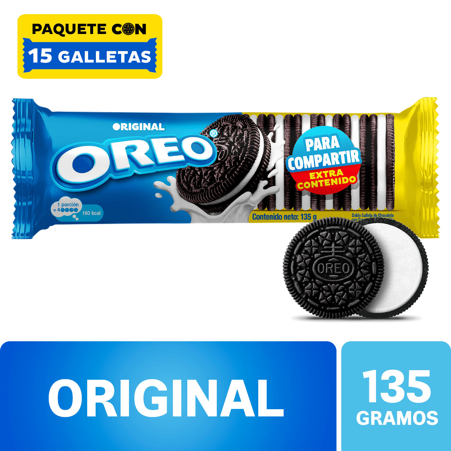 Oreo Rollo Regular 135g Extra - Tienda Mondelez