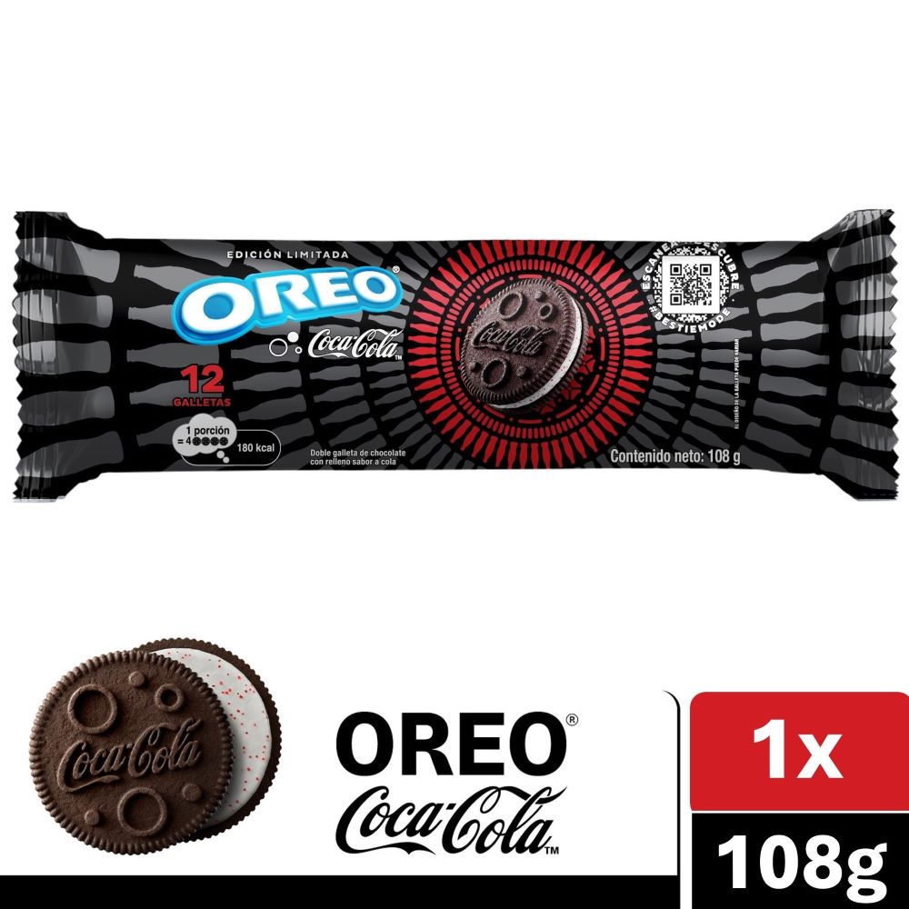 Oreo Rollo Regular 108g (Edición Coca-Cola) - Tienda Mondelez