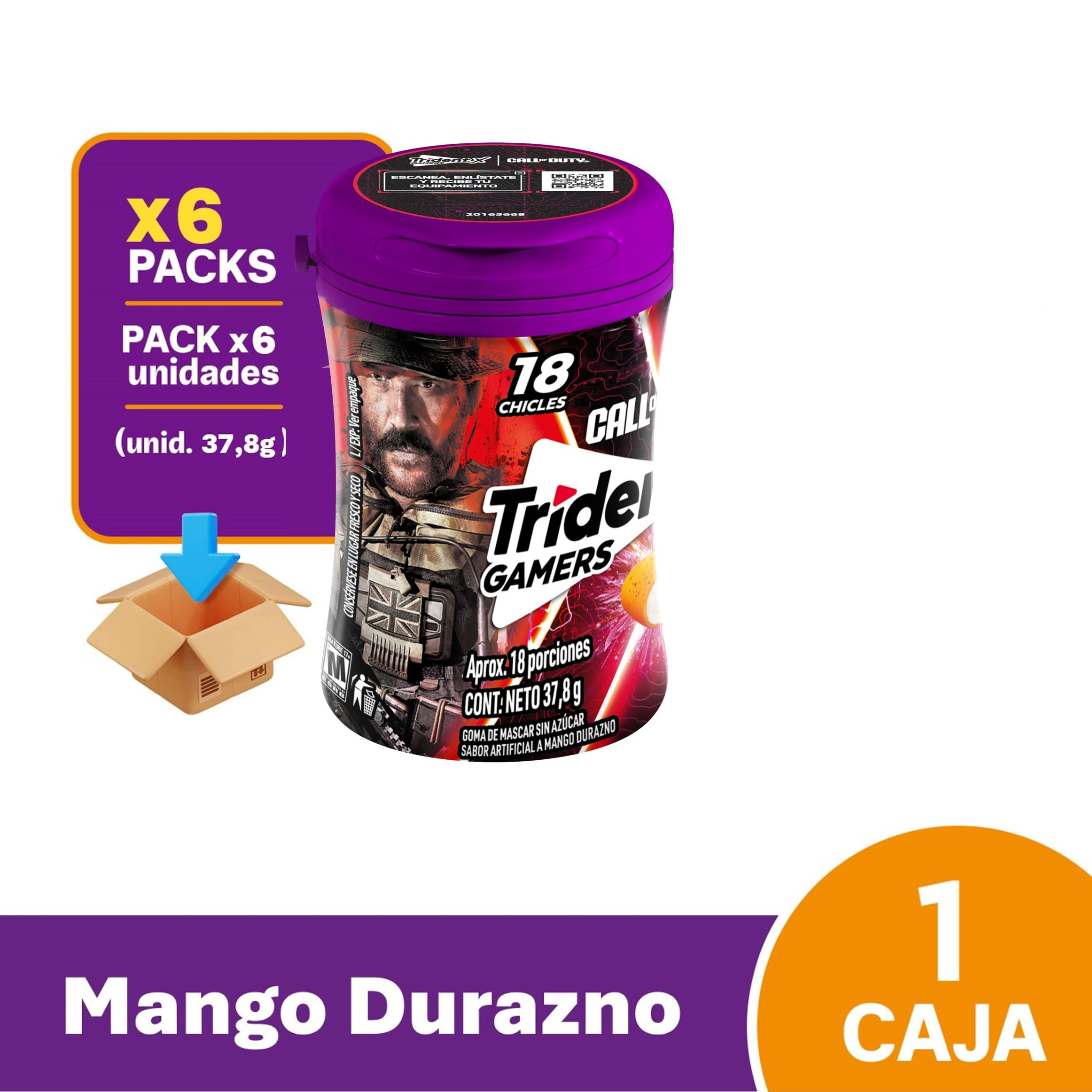Trident Botella Mango - Durazno - Tienda Mondelez
